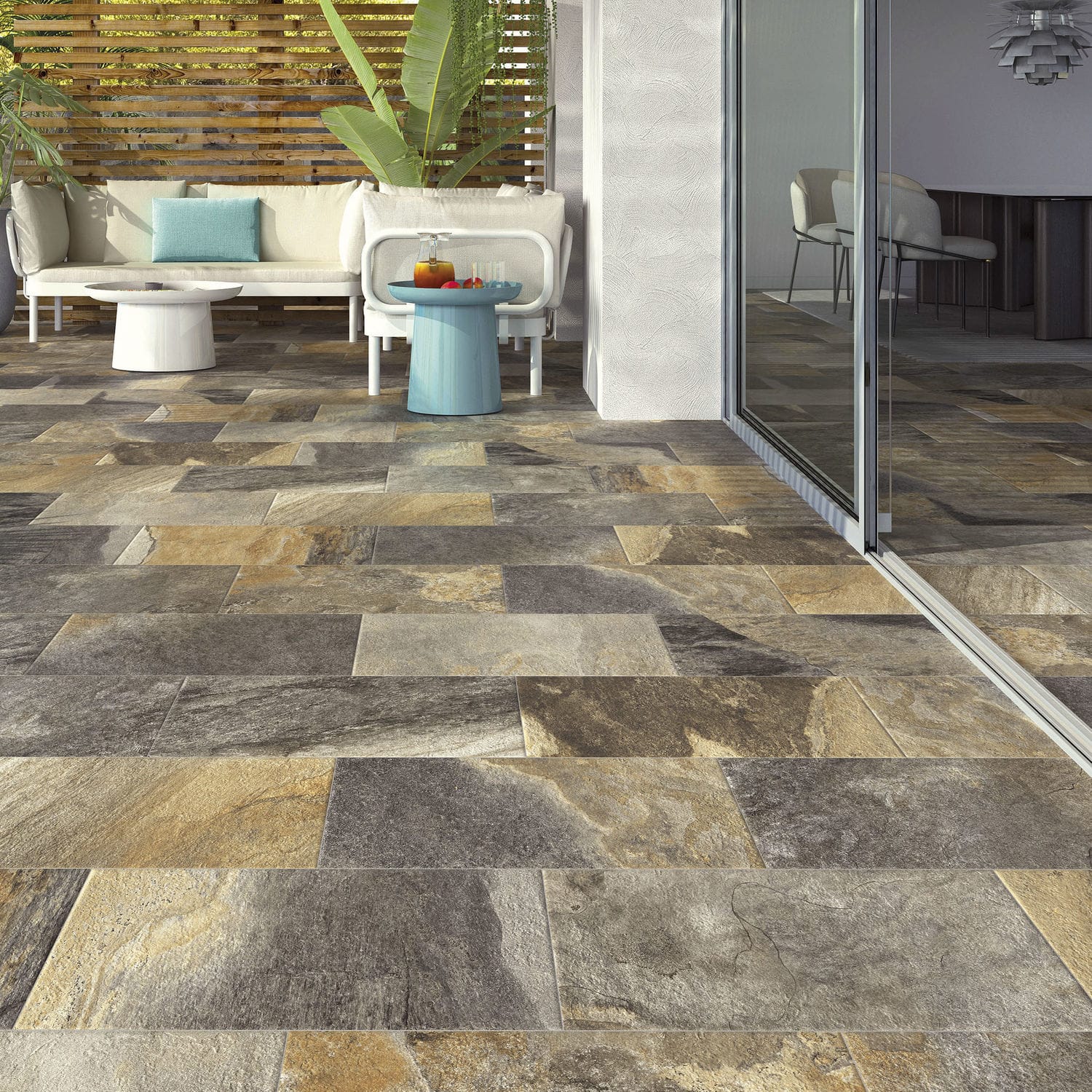 Porcelain stoneware tile - KOMY - Grupo Halcón - matte / indoor / outdoor