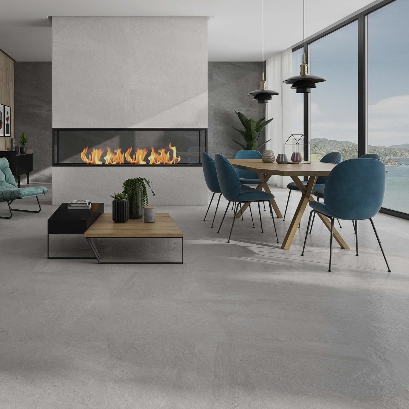Porcelain stoneware tile - KINGDOM - Grupo Halcón - matte / high-gloss ...