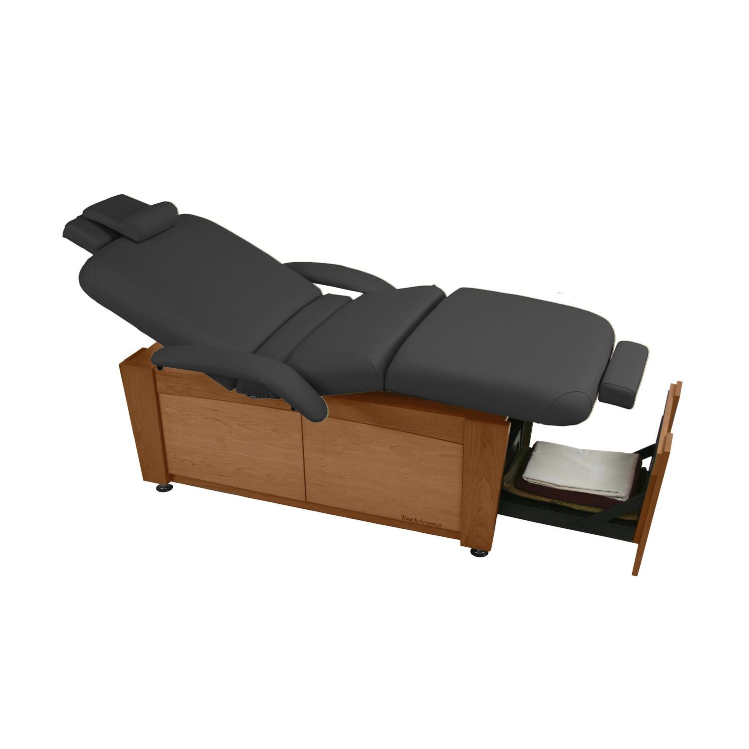 Hydraulic massage table - VIOLA POWERTILT - Touch America - wooden ...