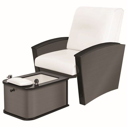 Synthetic leather pedicure spa chair - MYSTIA™ WITH PLUMBED FOOTBATH ...