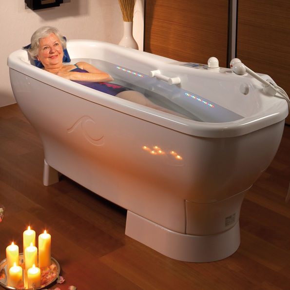 Chromotherapy bathtub - VIS À VIS - Trautwein - oval / free-standing ...