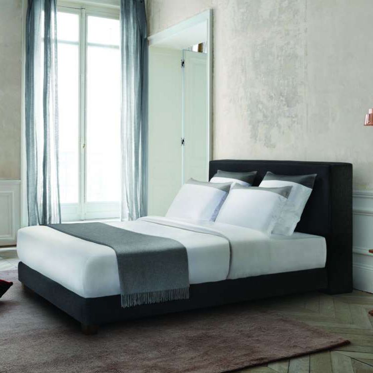 Double bed headboard - CUBE - Treca Paris - contemporary / fabric / upholstered
