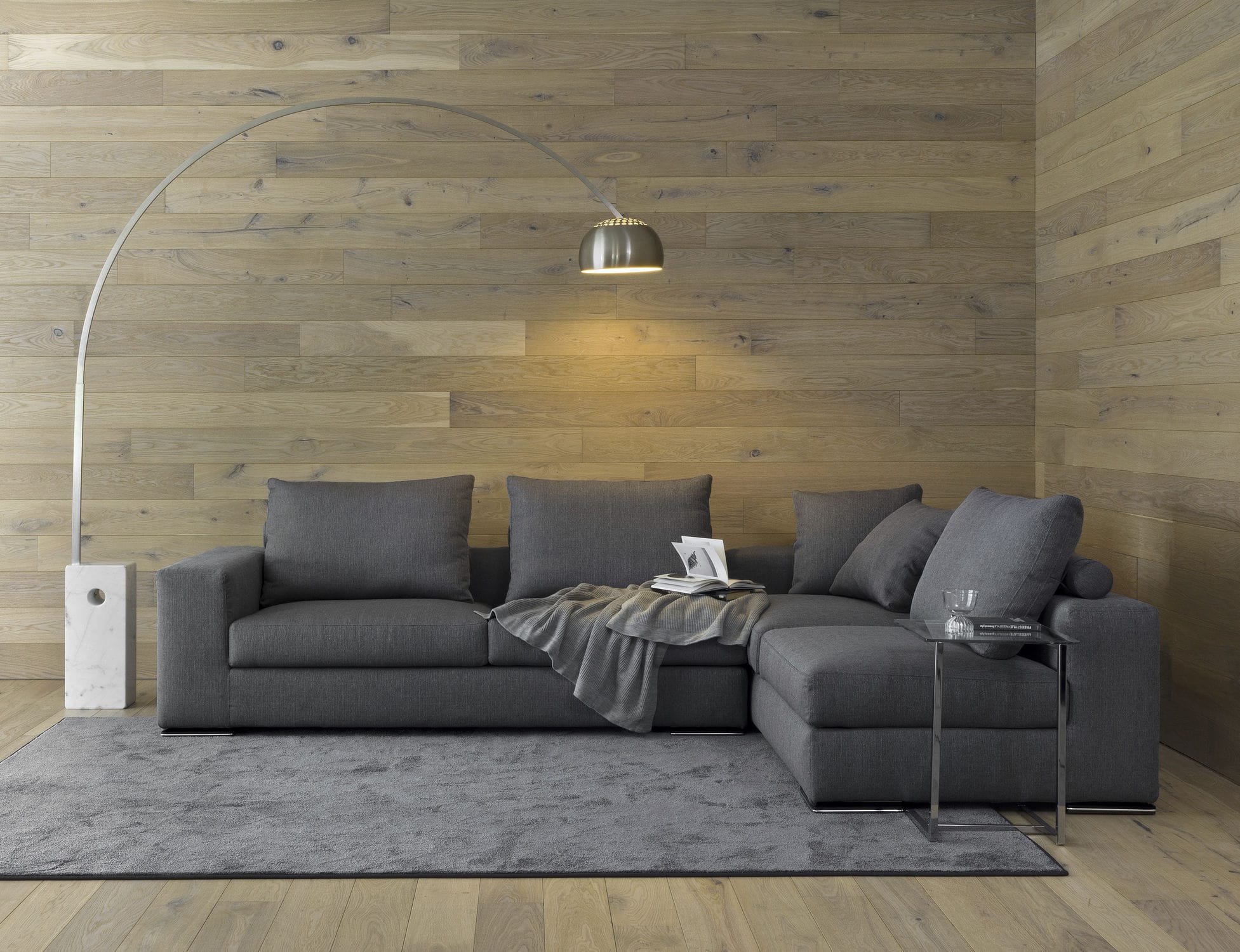 Modular sofa - ICON - Respace - contemporary / gray / fabric