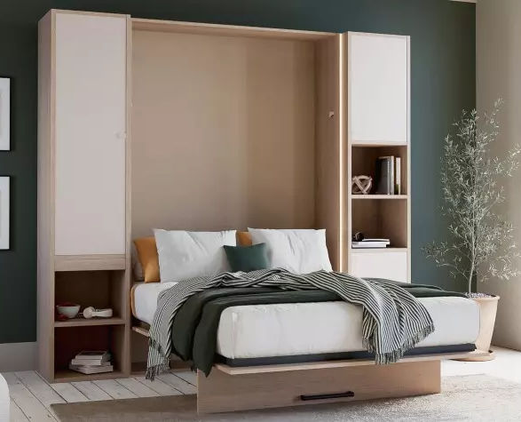 Wall bed - SMART - Meubles Célio - double / contemporary / with in-base ...
