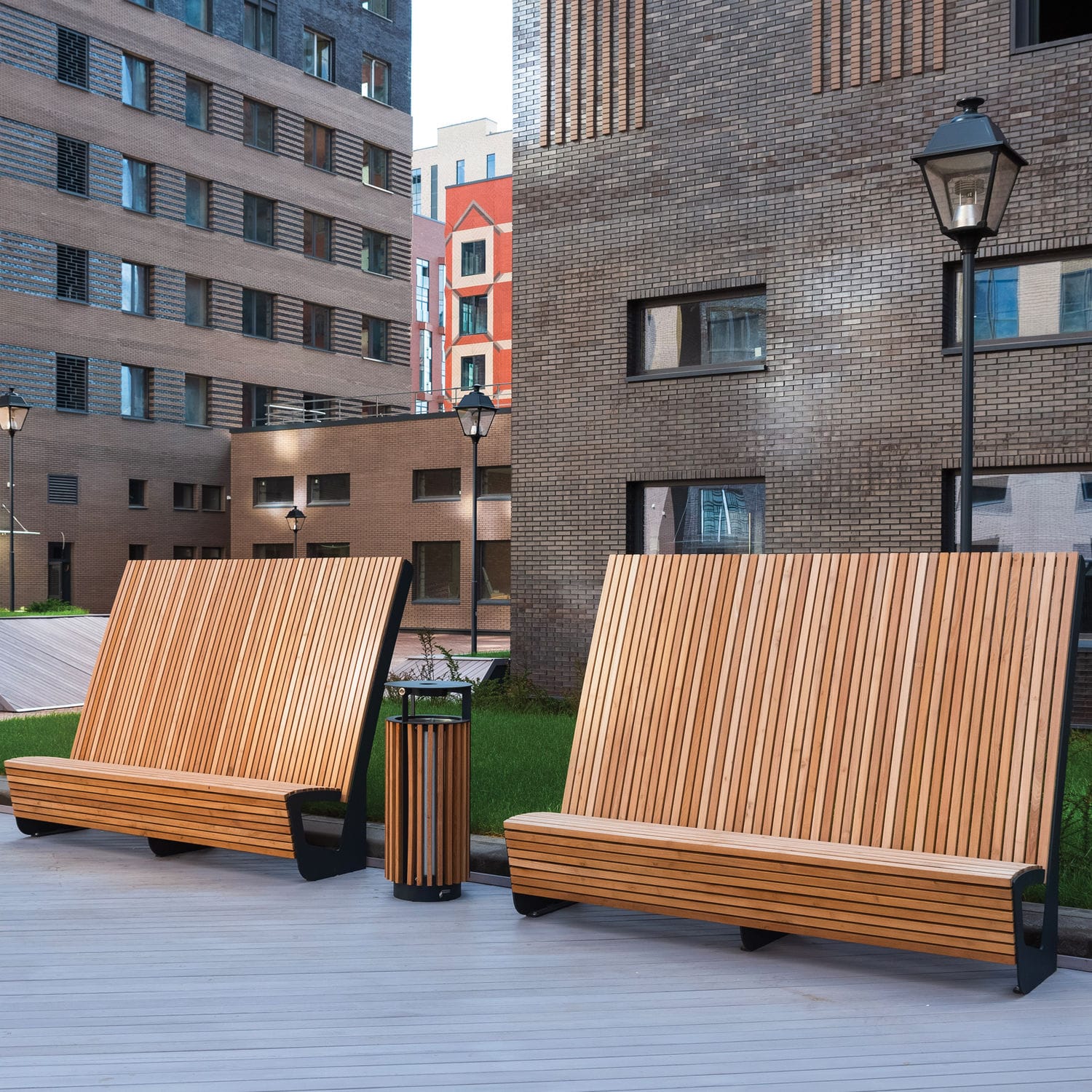 Contemporary public bench - LANDSCAPE - mmcité street furniture ...