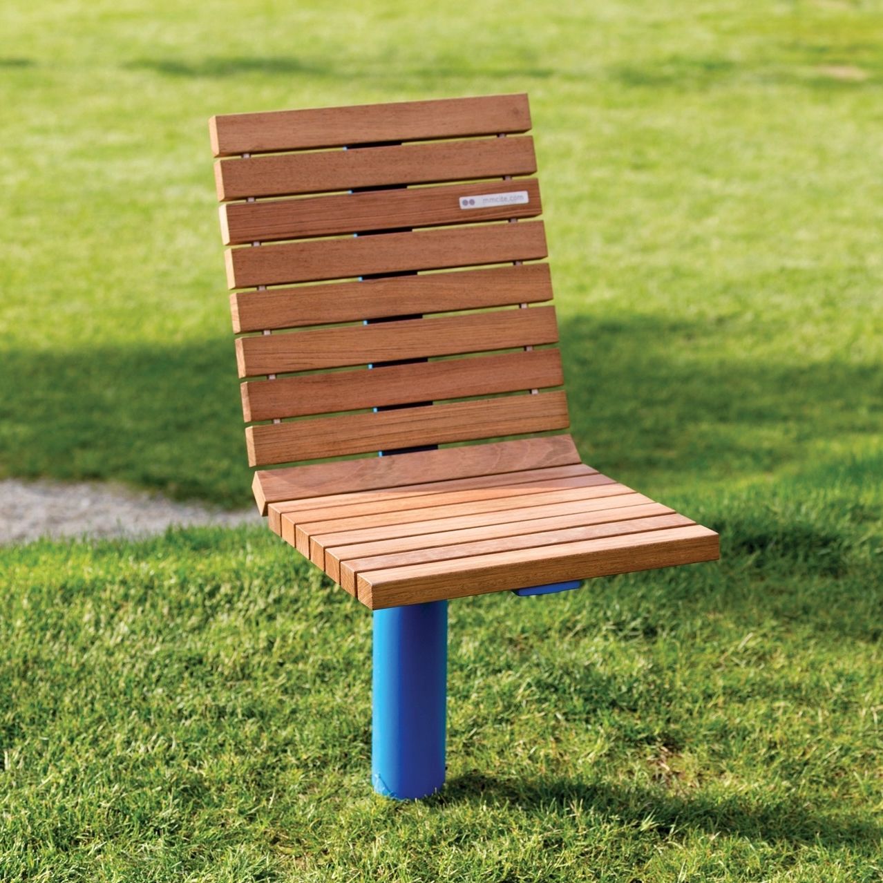 Contemporary urban armchair - VLTAU - mmcité street furniture - wooden ...