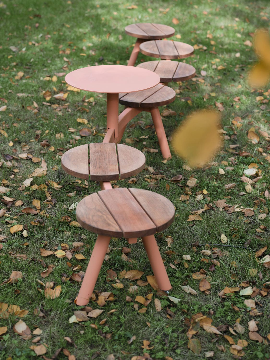 Contemporary public bench - MORSE - mmcité street furniture - wooden ...