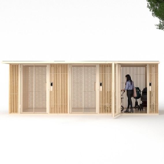 Public space shelter - CUBY LOCK - mmcité street furniture