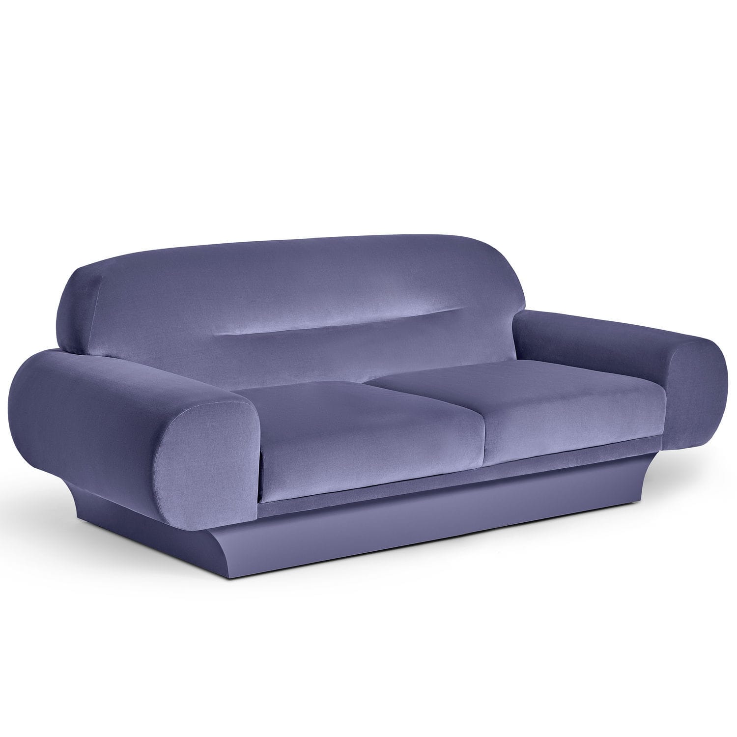 Contemporary sofa - ROY - MUNNA - velvet / cotton / with armrests