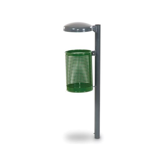 Public trash can - FOX - Dimo Group Srl - steel / with lid / outdoor