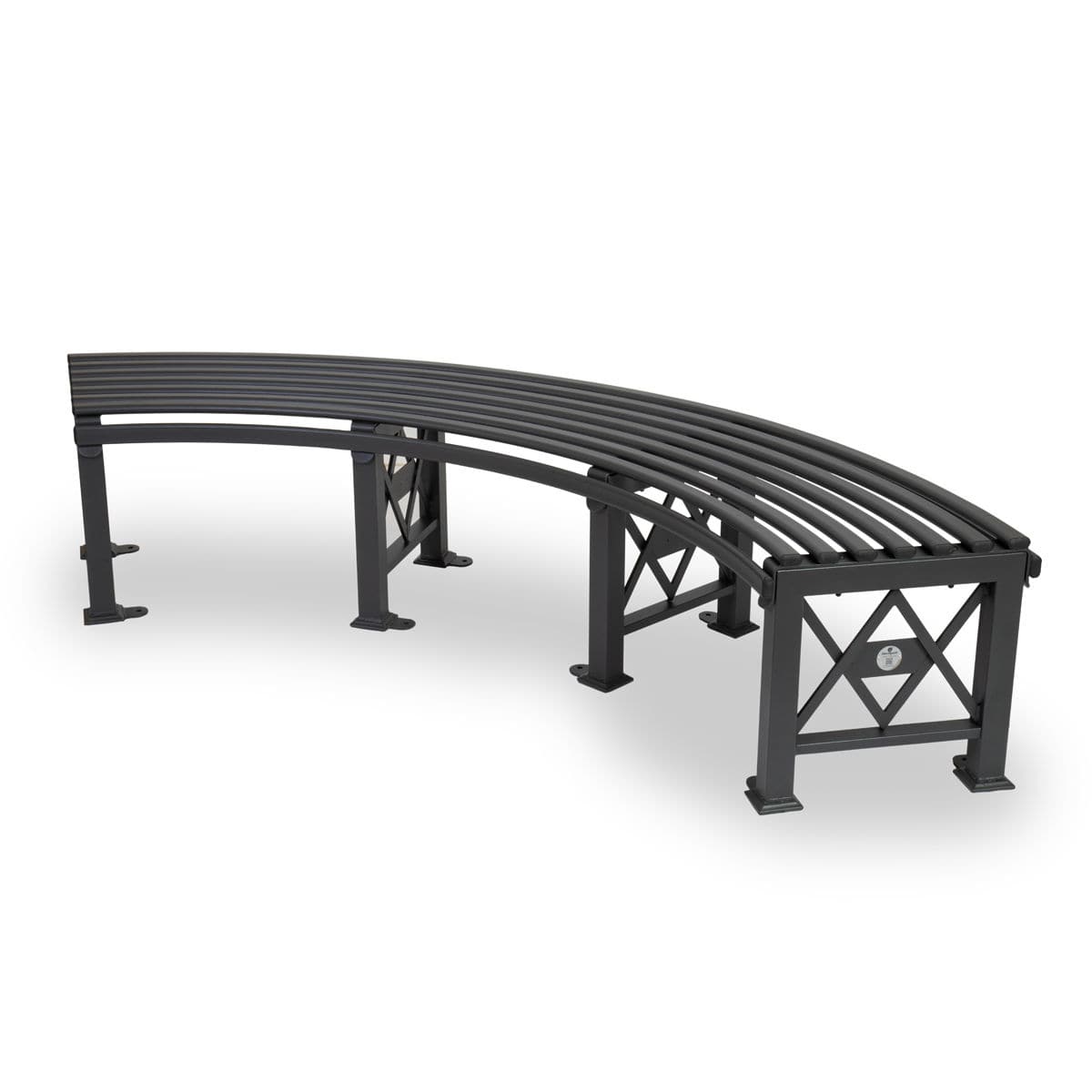 Traditional public bench - DEIMOS CURVED - Dimo Group Srl - galvanised ...
