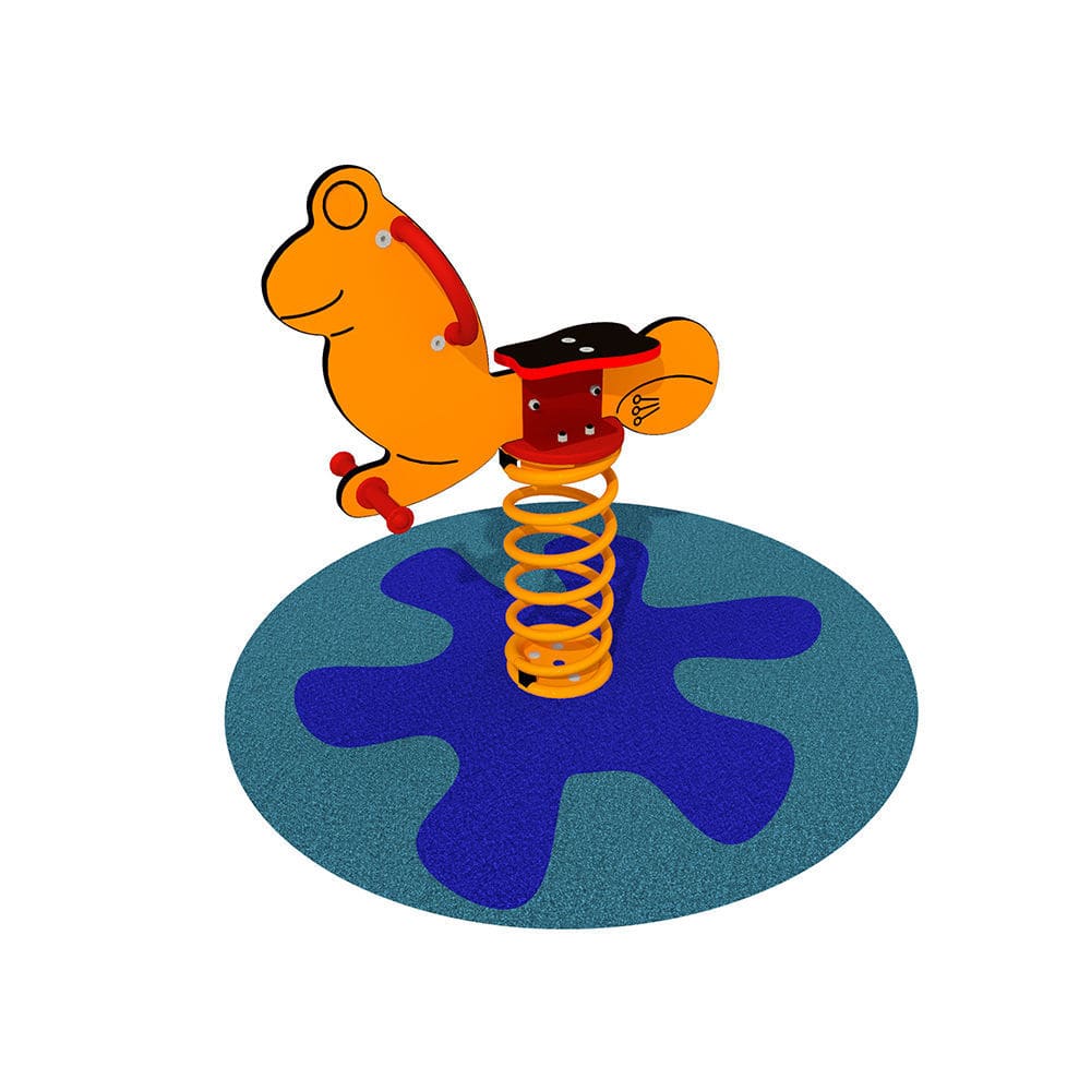 Galvanised steel spring rocker - FROG - Dimo Group Srl - HPL / animal ...