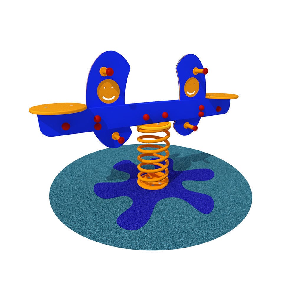 Galvanised steel spring rocker - EMOJI - Dimo Group Srl - polyethylene ...