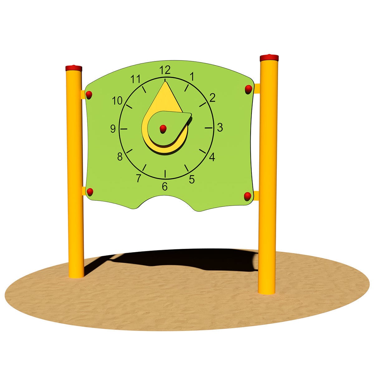 Galvanised steel play panel - TIME SENSORY - Dimo Group Srl - HPL / clock