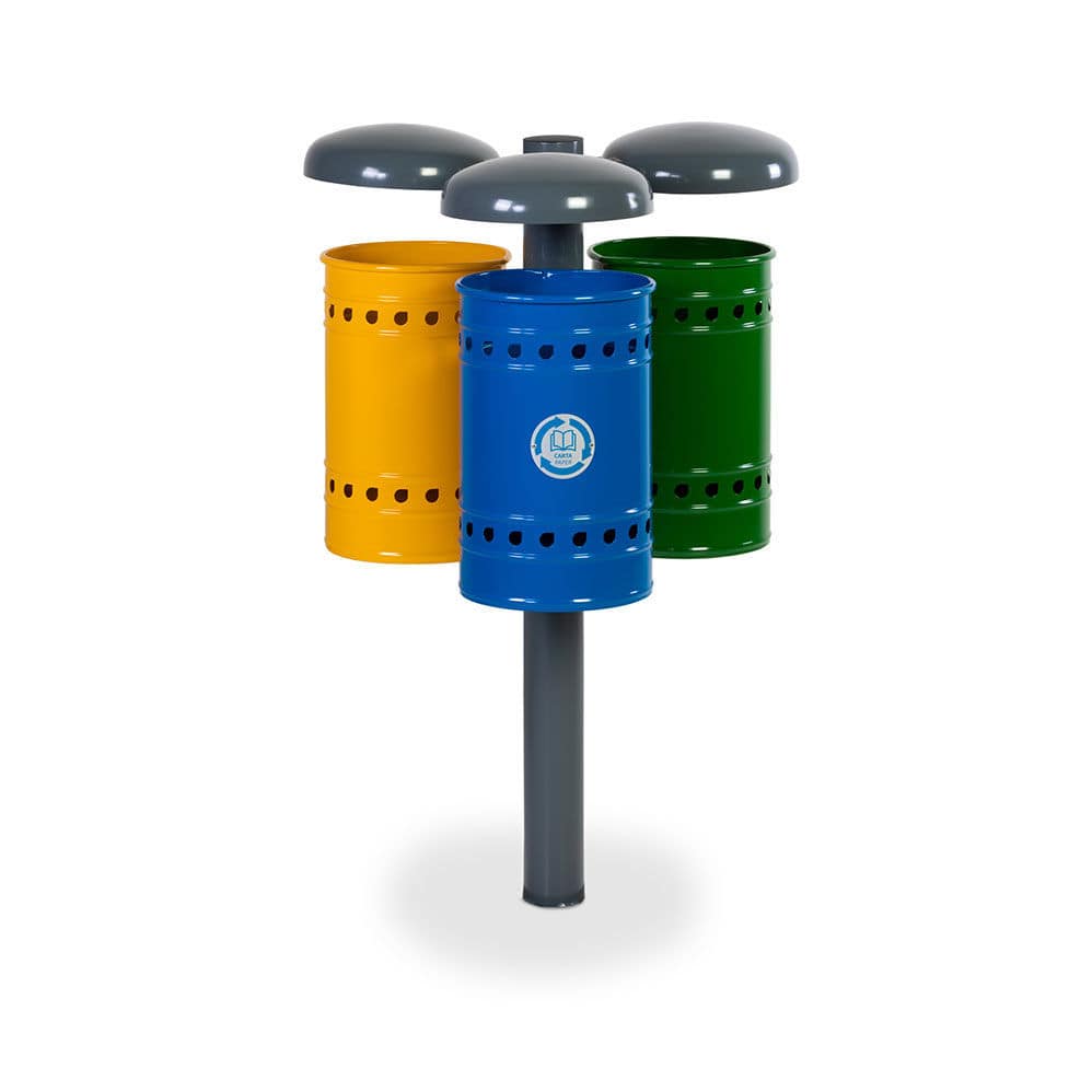 Public trash can - ECO-TRIS BOOGIE - Dimo Group Srl - floor-standing ...