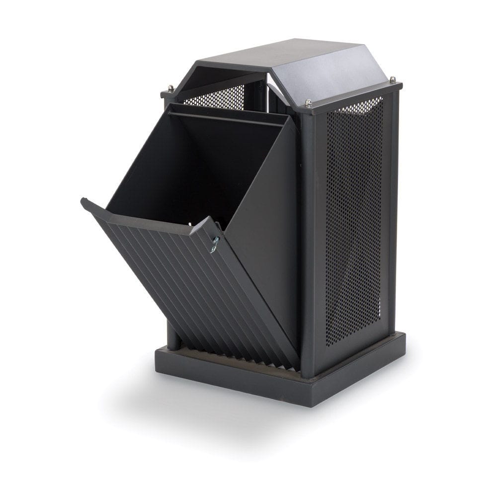 Public trash can - MALTA - Dimo Group Srl - stainless steel / with lid ...