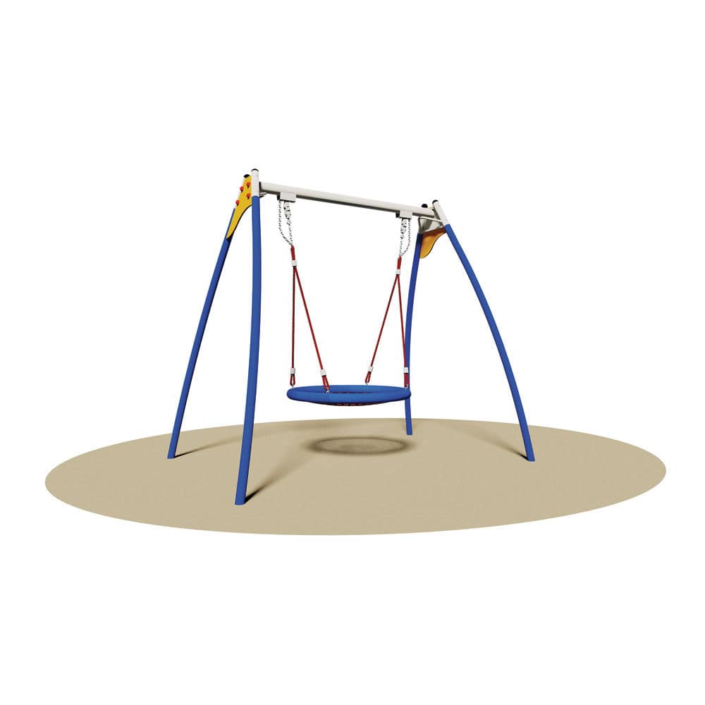Metal swing - MASHA - Dimo Group Srl - polyethylene / playground / single