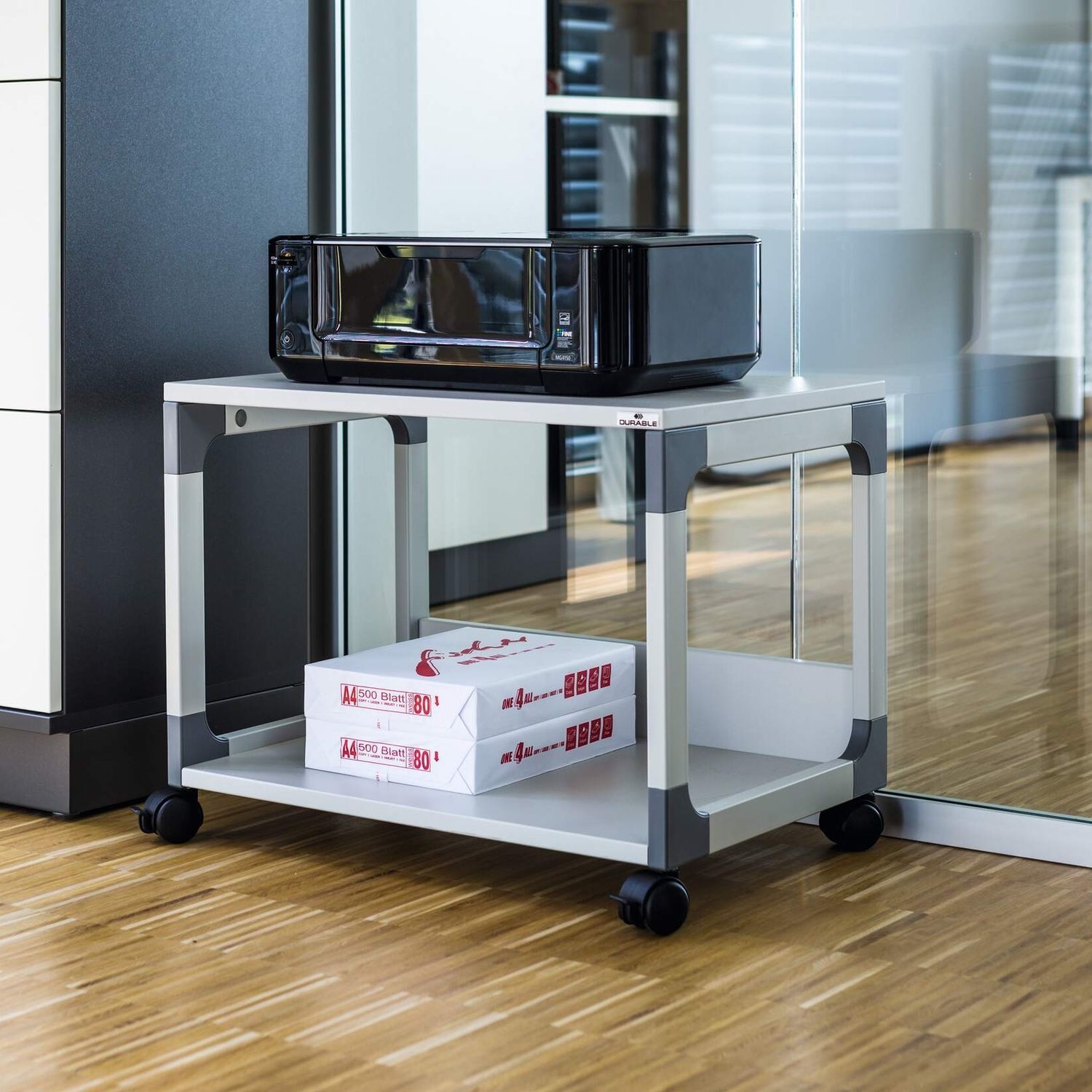 Multimedia trolley - 3710 - DURABLE - commercial / office / metal