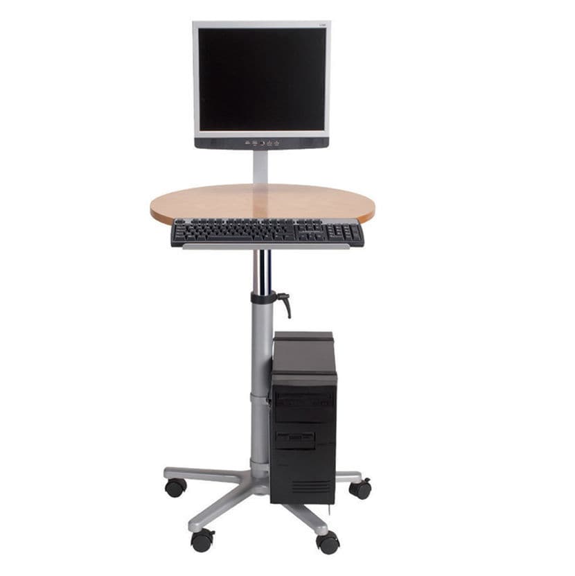 Contemporary computer table - 9317070 - MAUL - single column / commercial