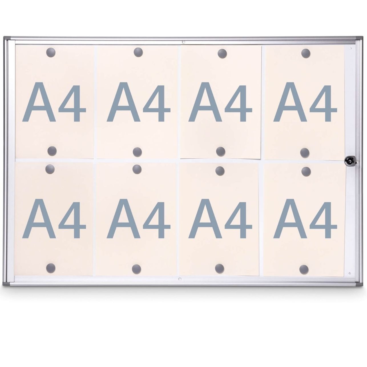 Wall-mounted display panel - MAULEXTRASLIM - MAUL - indoor / outdoor ...