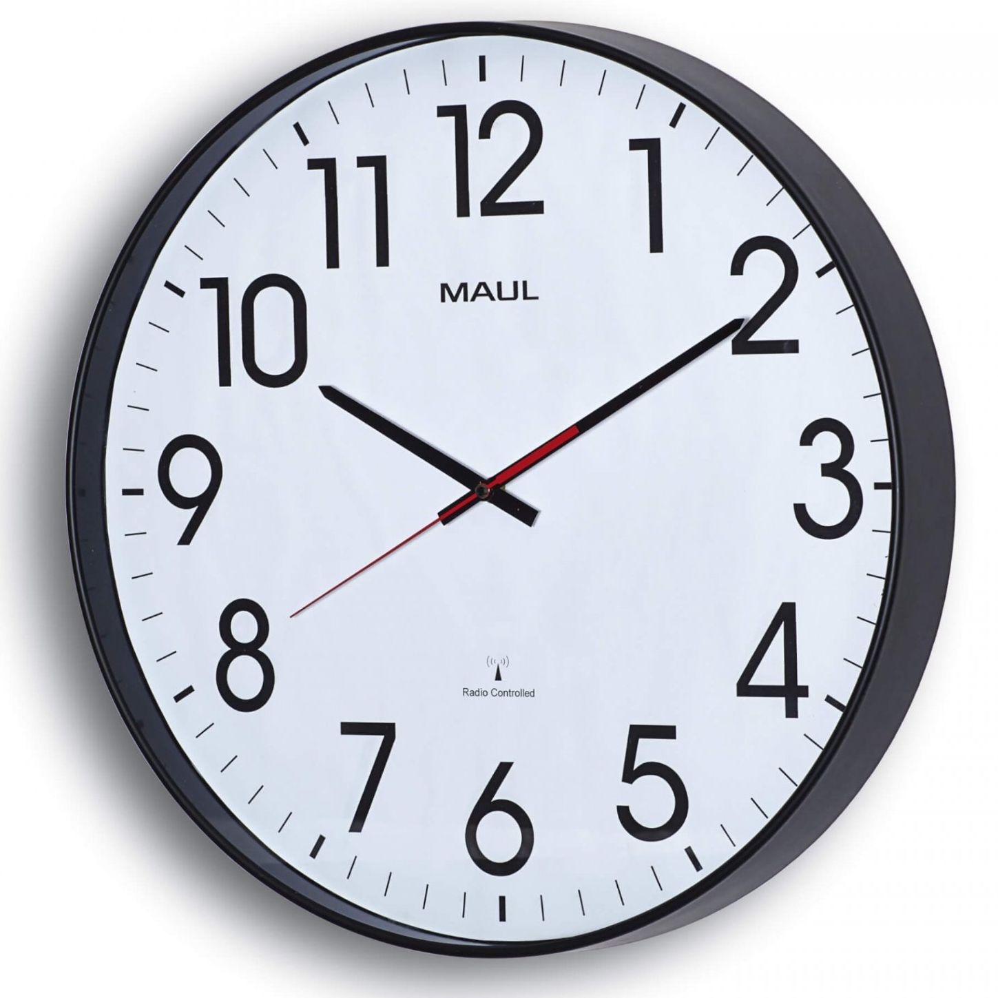 Contemporary clock - MAULclimb - MAUL - wall-mounted / analog / for office