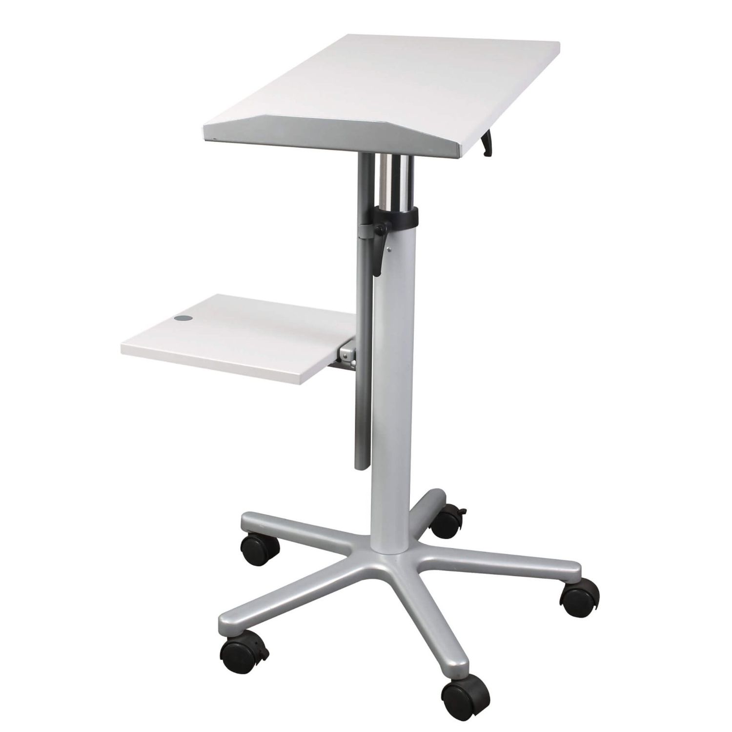 Aluminum computer table - MAULpro - MAUL - powder-coated steel base ...