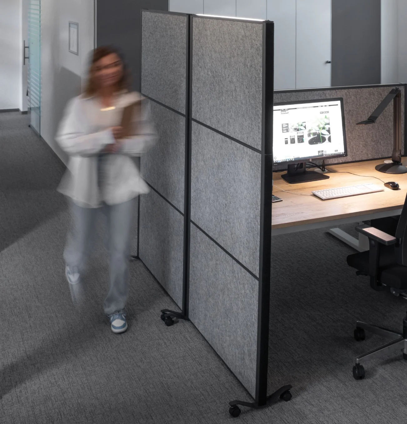 Removable partition - 9605089 - MAUL - polyester / commercial / for offices