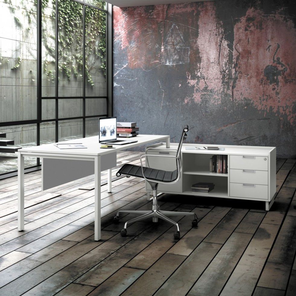 Contemporary work table - ADAPTA PLUS - JG Group - solid wood / MDF ...