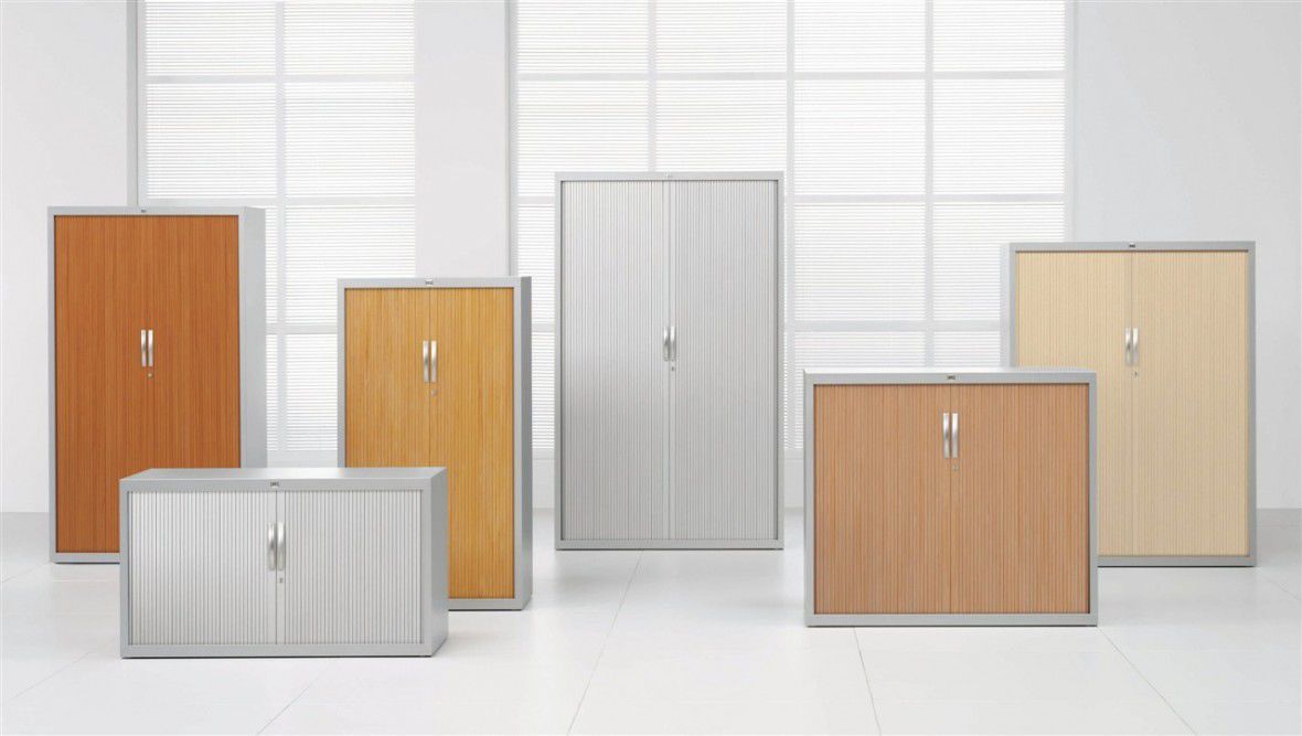 Low filing cabinet - PV PLUS - JG Group - tall / metal / modular