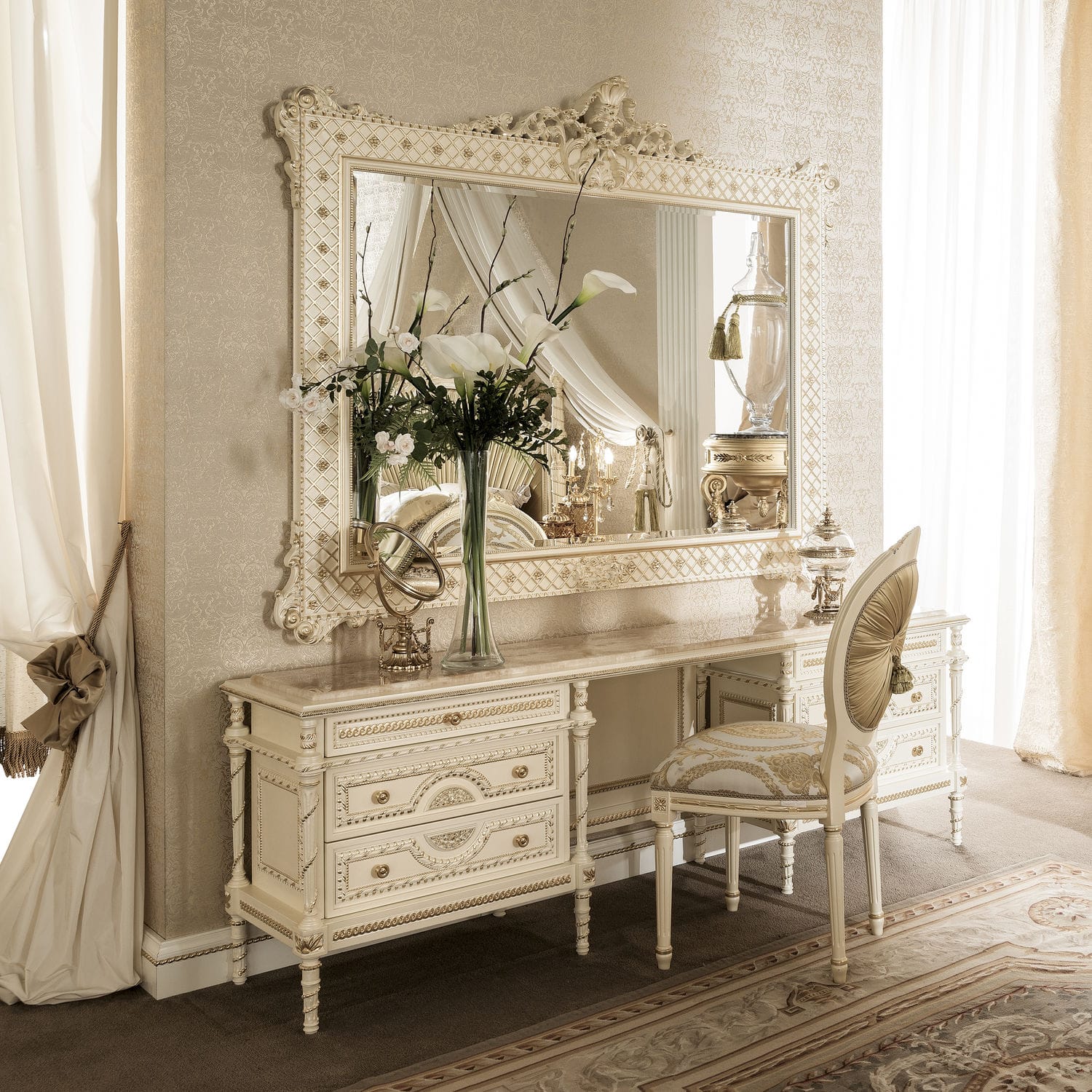 Classic dressing table - 14216 - Modenese Luxury Interiors - solid wood ...