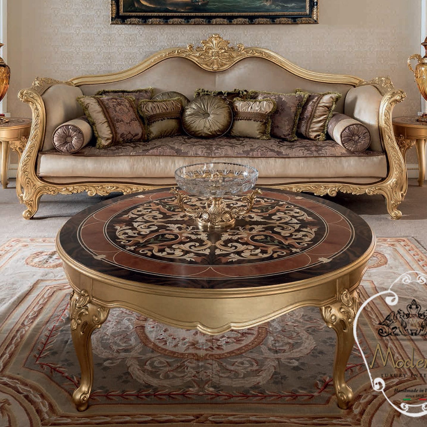 Classic coffee table - 15673 - Modenese Luxury Interiors - solid wood ...
