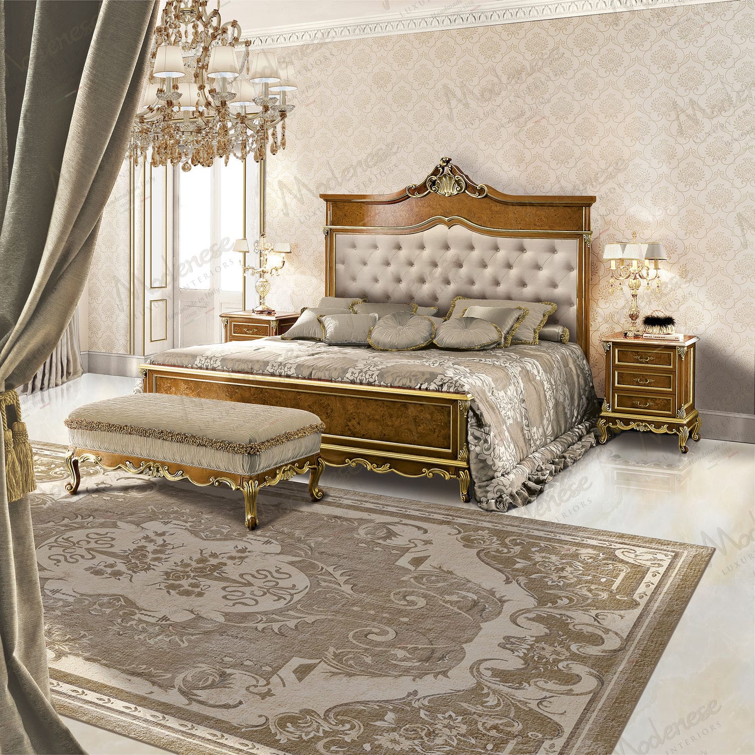 Double bed - 16208 - Modenese Luxury Interiors - traditional / with ...