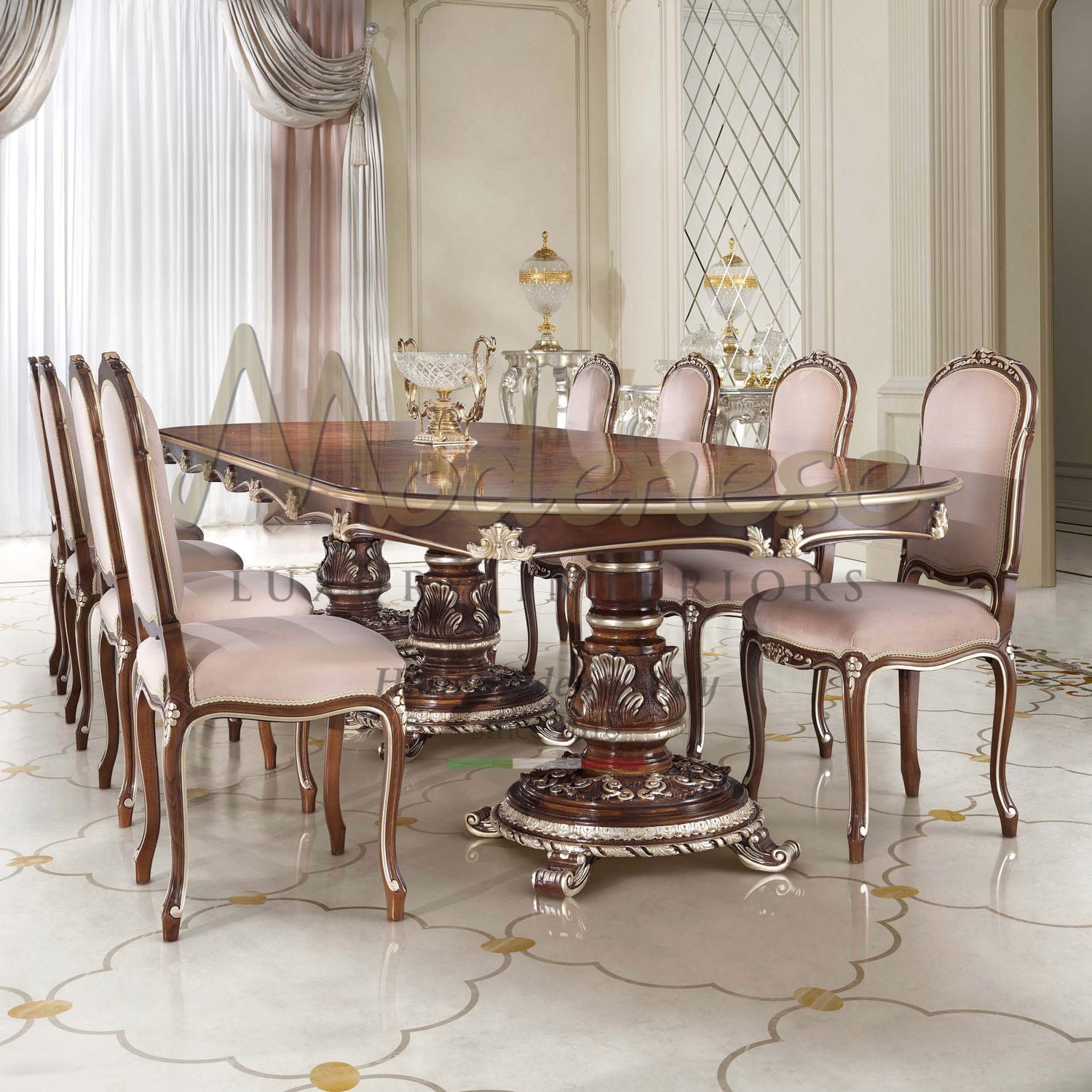 Traditional dining table - 17120 - Modenese Luxury Interiors - wooden ...