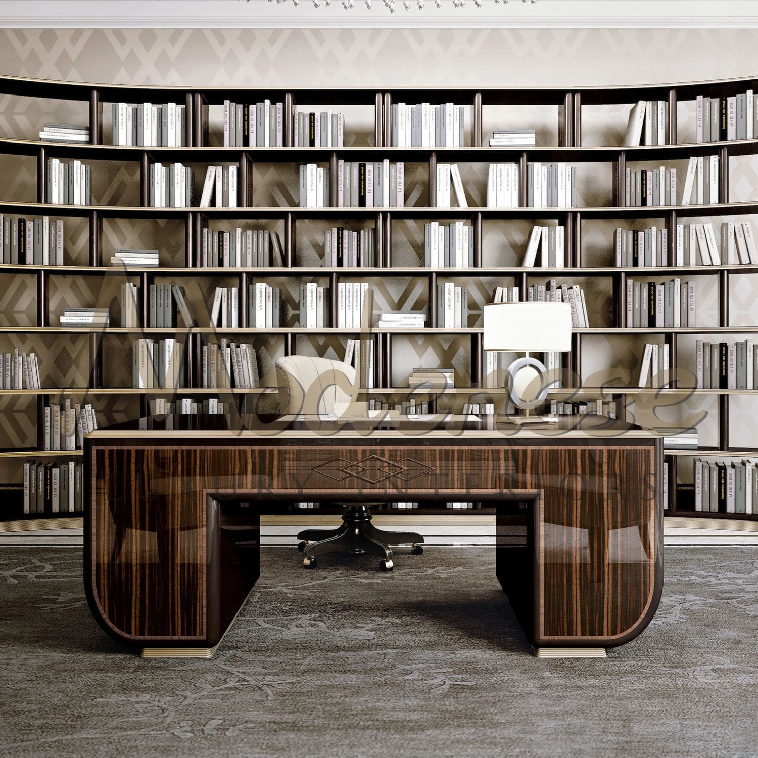 Executive desk - MAKASSAR - Modenese Luxury Interiors - free-standing ...