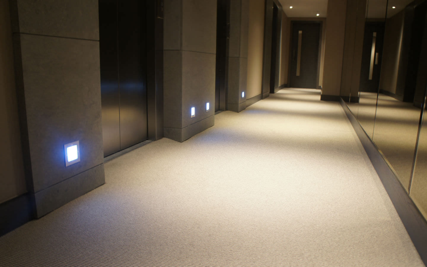 Recessed wall light fixture - AT44 - Orlight - LED / square / IP44