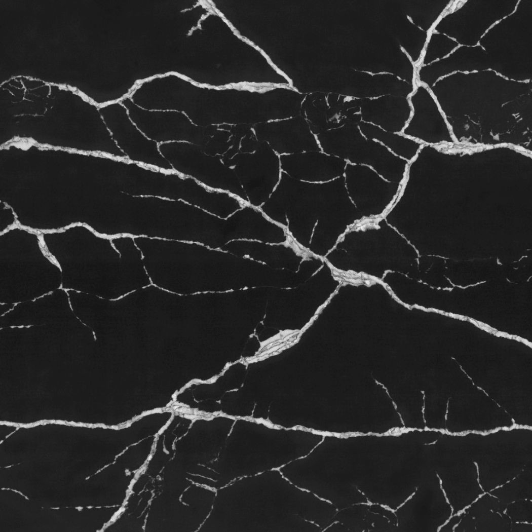 Quartz stone slab - 8069 Nero Marquinia - OKITE - for kitchen / black