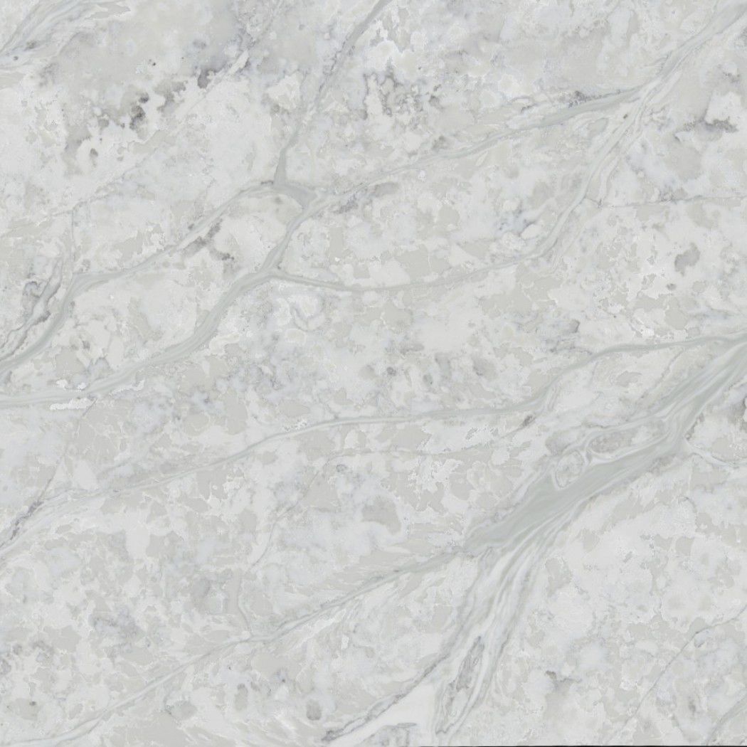 Quartz stone slab - 8078 Bianco Namibia - OKITE - for kitchen / gray