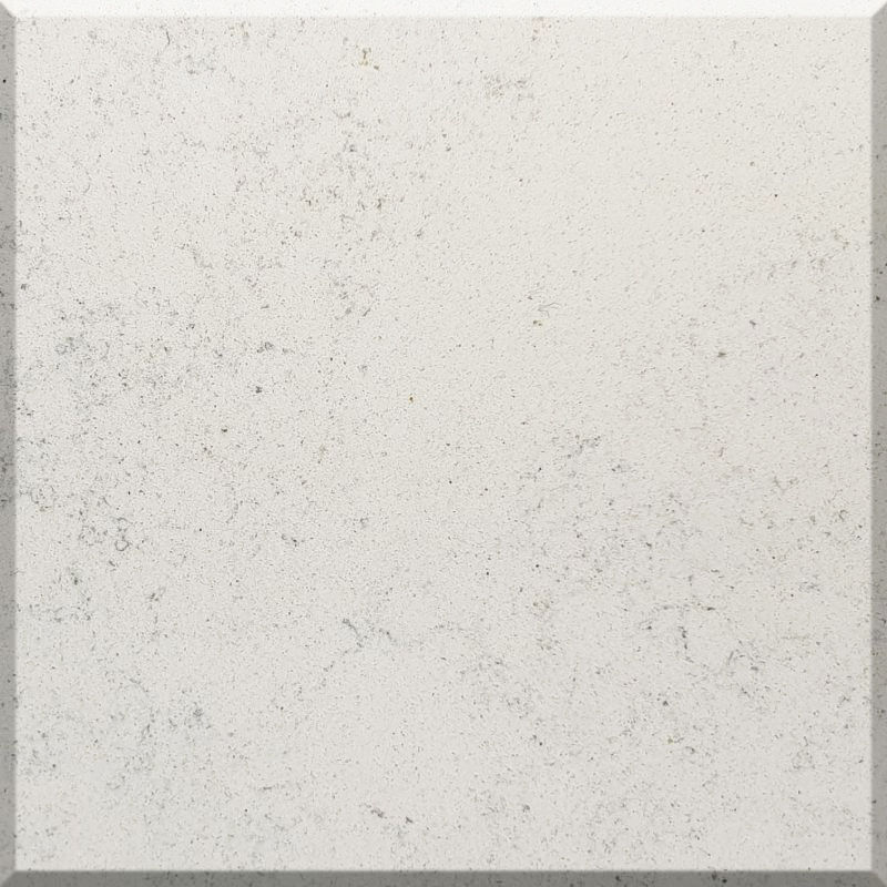 Quartz stone slab - 1896 Bianco Carrara - OKITE - for kitchen / beige