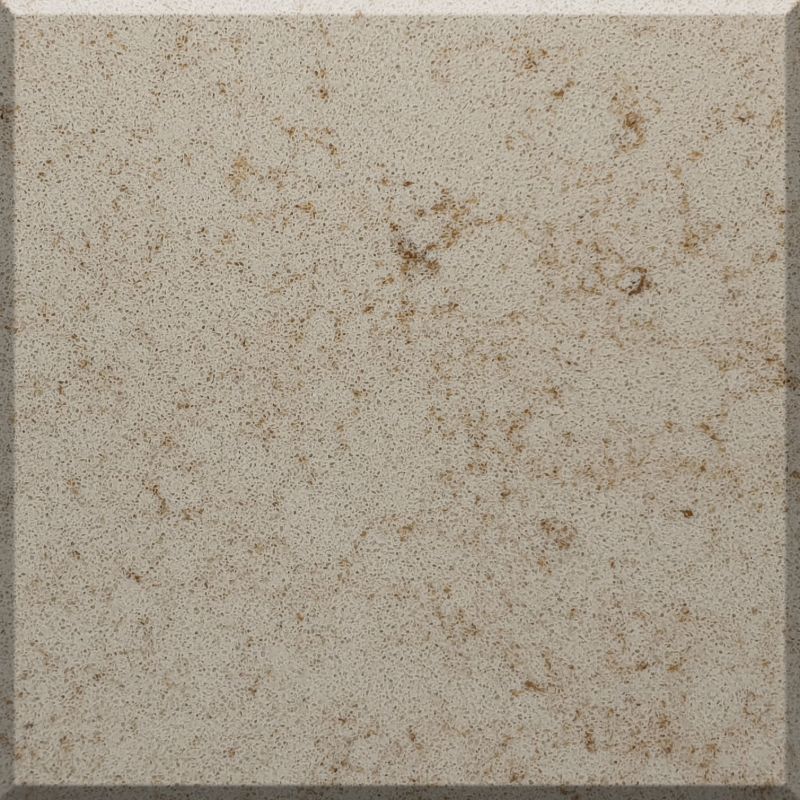 Quartz stone slab - 2253 Moka Cream - OKITE - for kitchen / high-gloss ...
