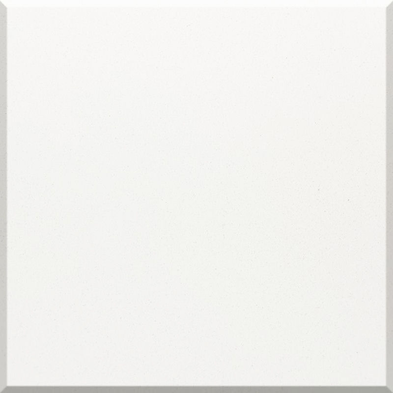 Quartz stone slab - 1665 Bianco Assoluto - OKITE - for kitchen / white