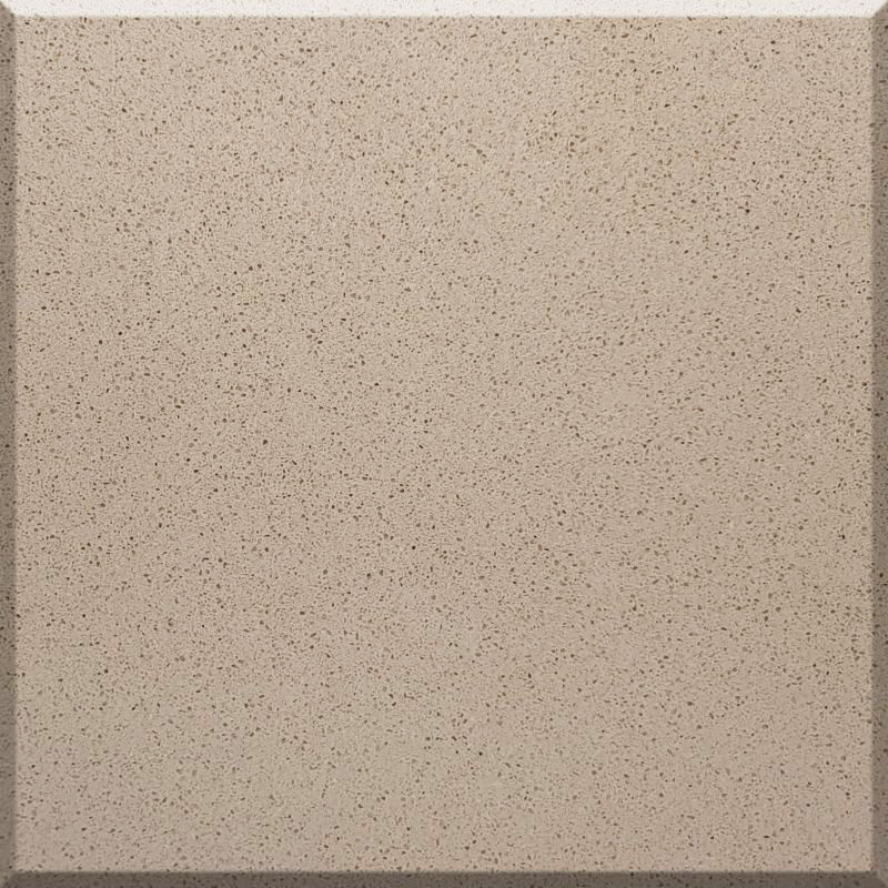 Quartz stone slab - 1707 Easy Brown - OKITE - for kitchen / brown
