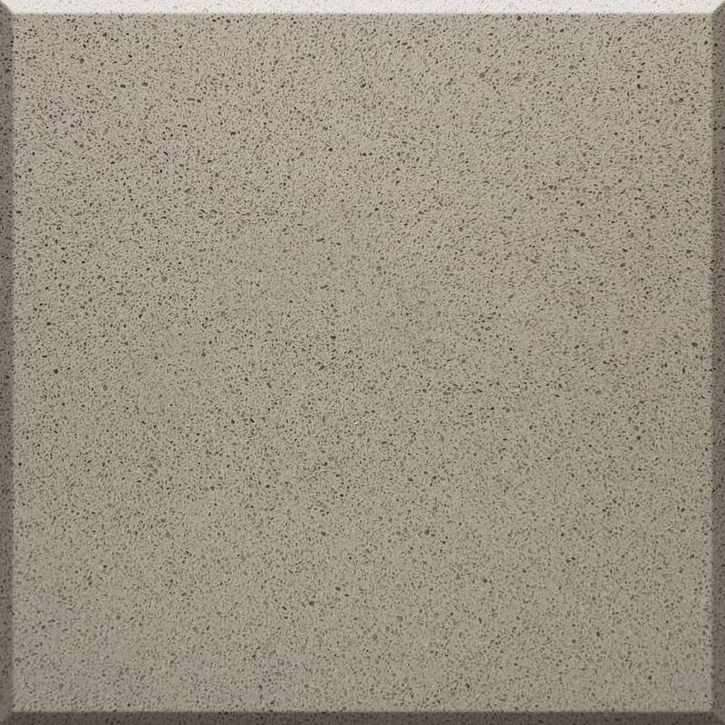 Quartz stone slab - 1709 Easy Grey - OKITE - for kitchen / gray