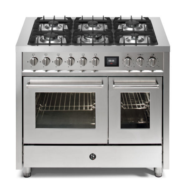 Gas range cooker - ENFASI 100 - STEEL - induction / 6 burner / 5 burner