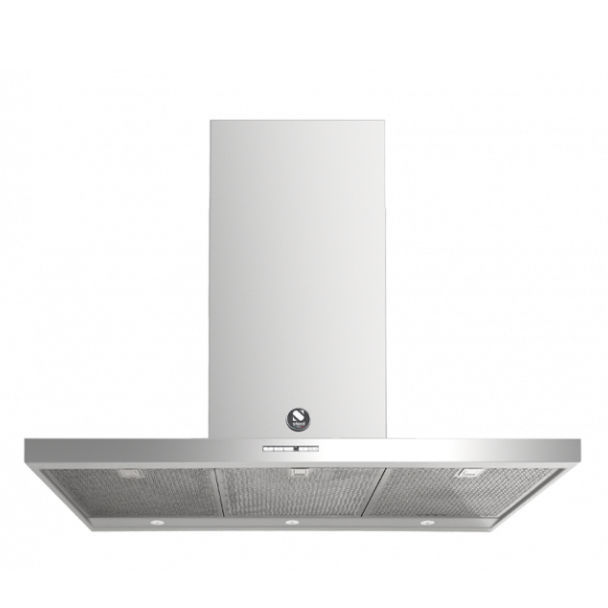 Wall-mounted range hood - ENFASI 90 - STEEL - commercial / ducted ...