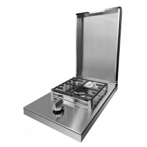 Gas cooktop - SWING - STEEL - 1 burner / built-in / with knobs