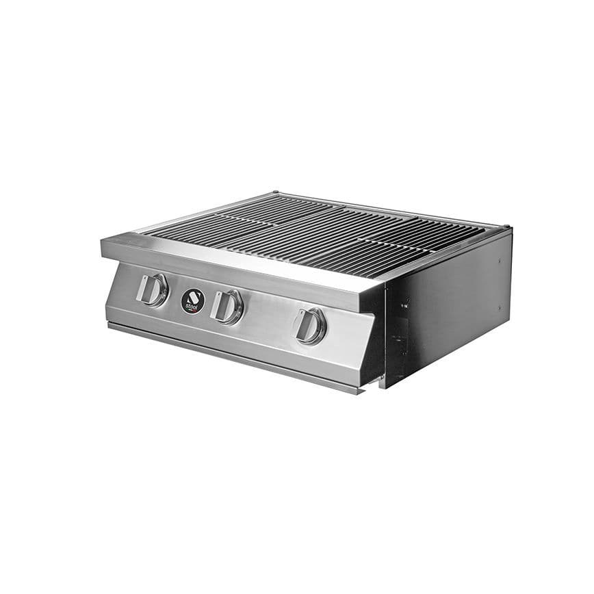 Gas barbecue - SWING TOP 70 - STEEL - fixed / built-in / steel