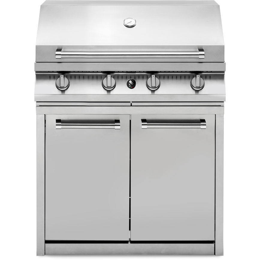 Gas barbecue - SWING UNIT 90 - STEEL - fixed / stainless steel / with ...