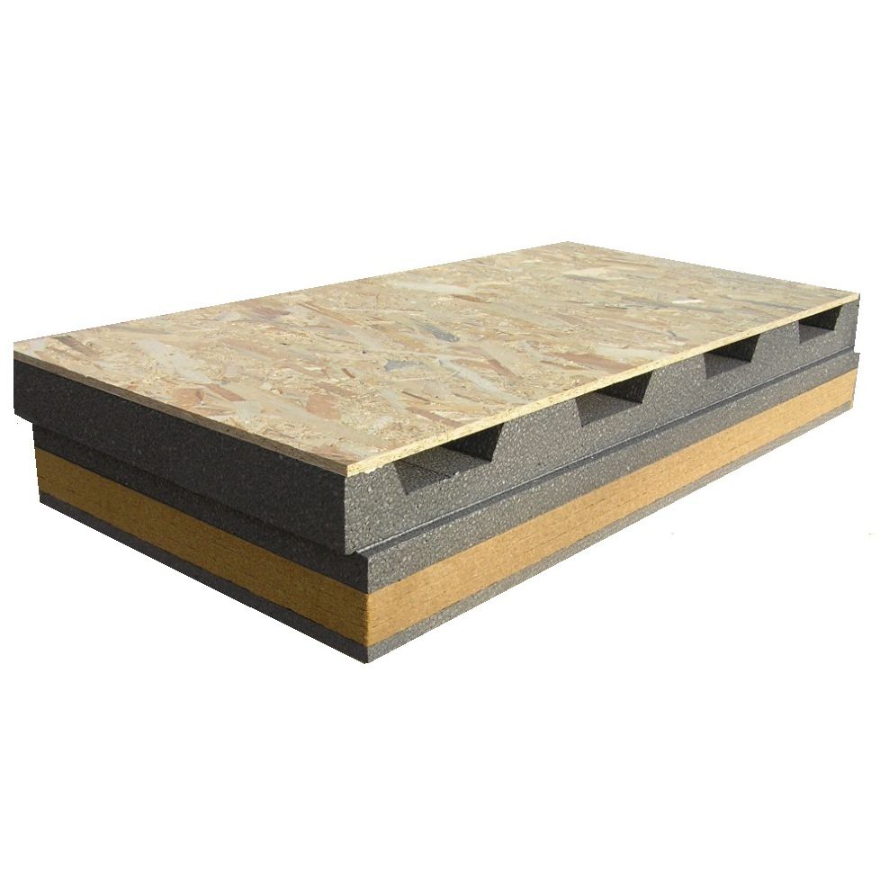 Roof decking panel with integrated insulation - AIREK GREYWOOD - RE ...