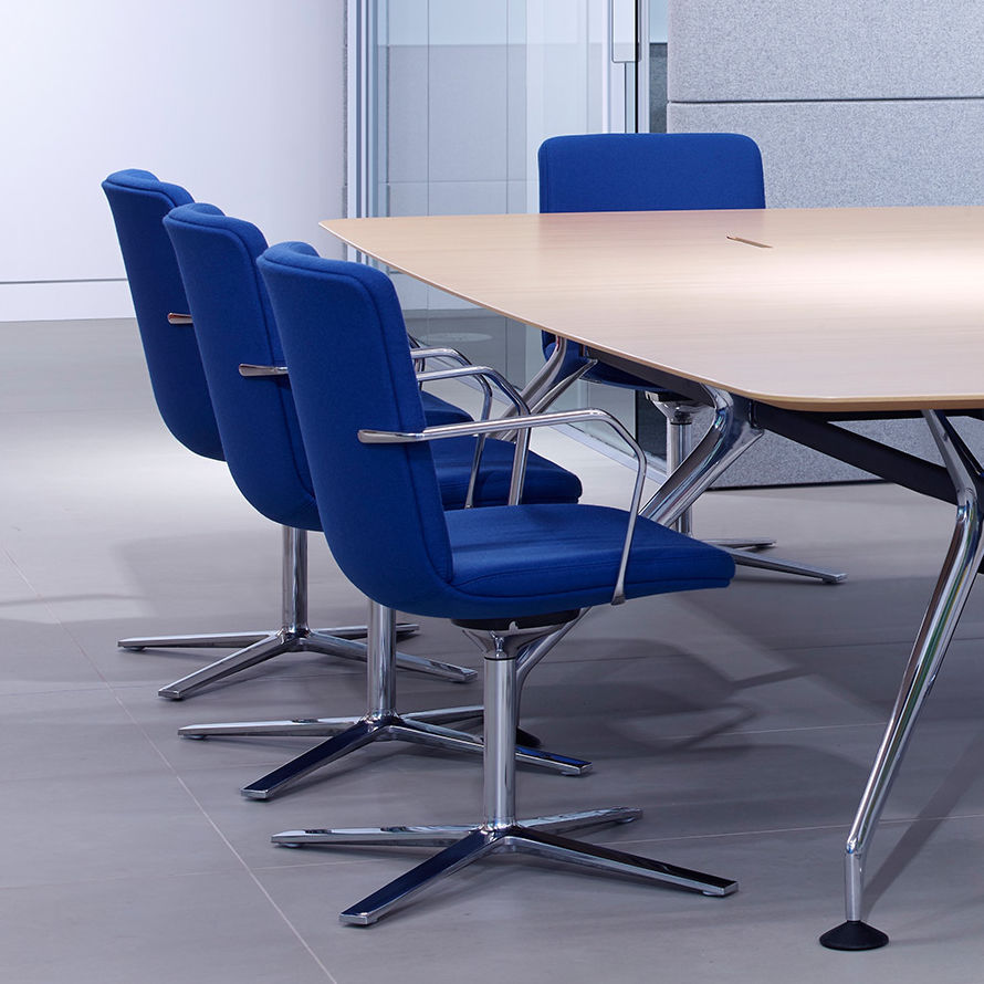 Contemporary conference chair - CALDER - Orange Box - indoor / fabric ...