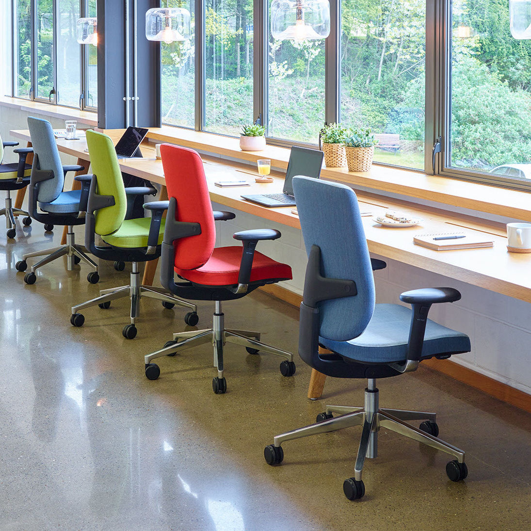 Contemporary office chair - SEREN - Orange Box - indoor / fabric ...